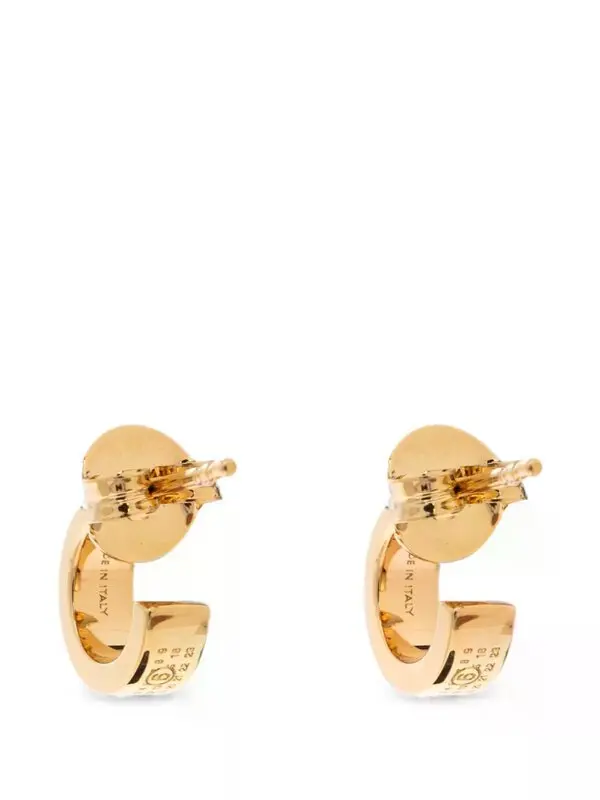 MAISON MARGIELA Engraved-logo Hoop Earrings