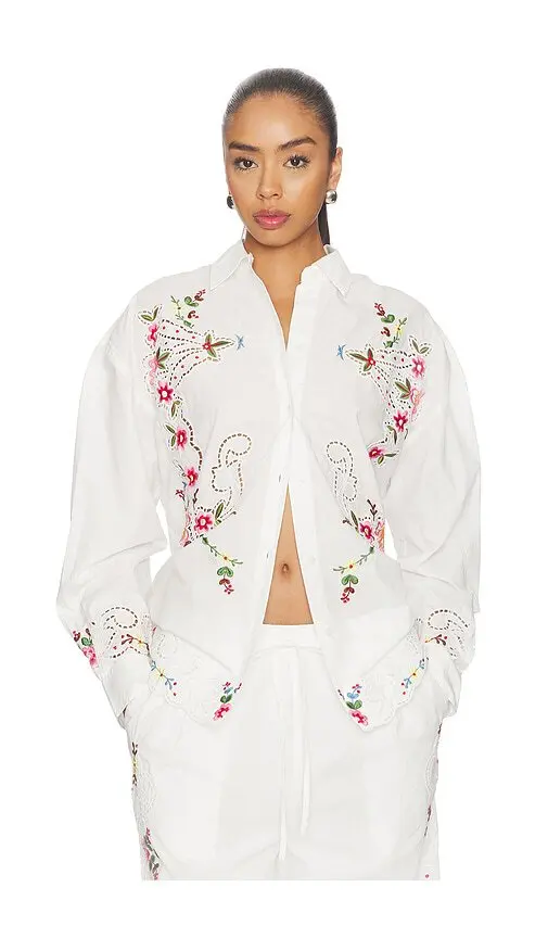 Essentiel Antwerp Jayme Embroidered Shirt - Multi