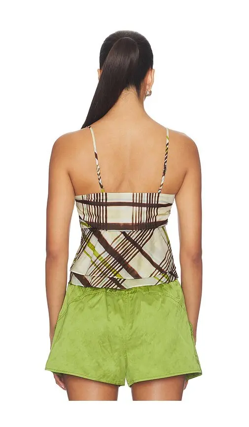 A.L.C. Check Print Top With Adjustable Straps