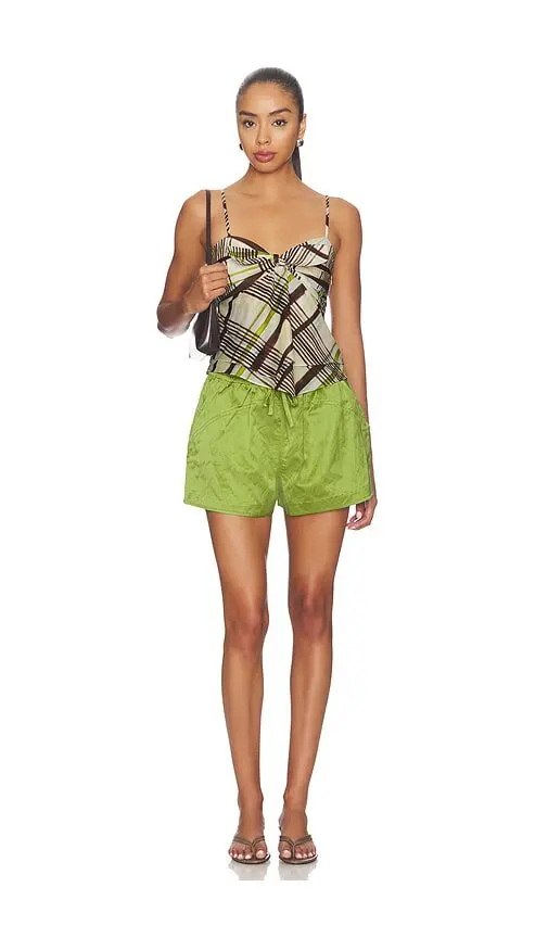 A.L.C. Check Print Top With Adjustable Straps