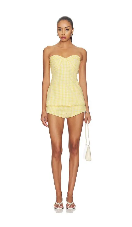 Amanda Uprichard Solinda Tunic - Yellow