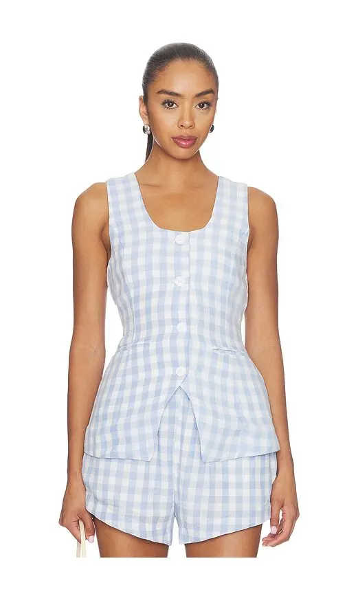 Blanknyc Gingham Sleeveless Top - Multi