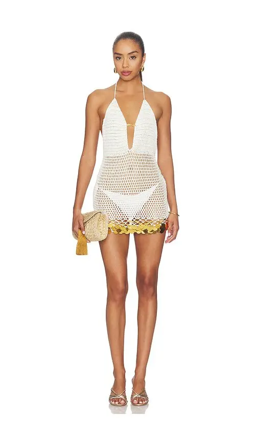 Superdown Elaranna Crochet Mini Dress In . Also - Ivory