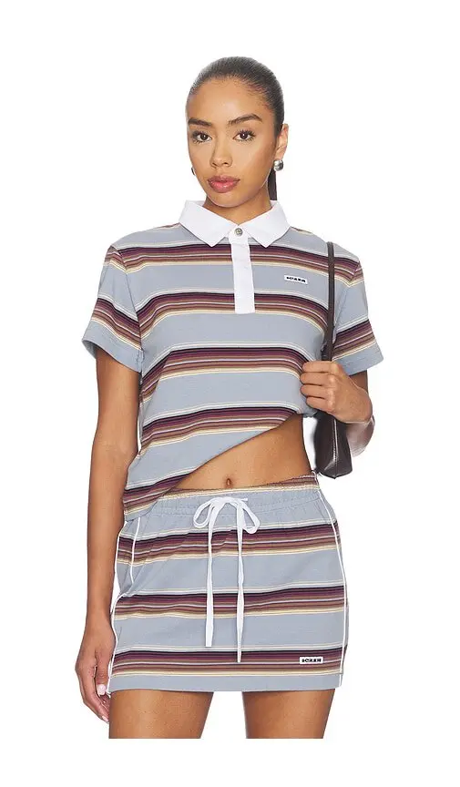 Ksubi Shrunken Polo Shirt - Multi