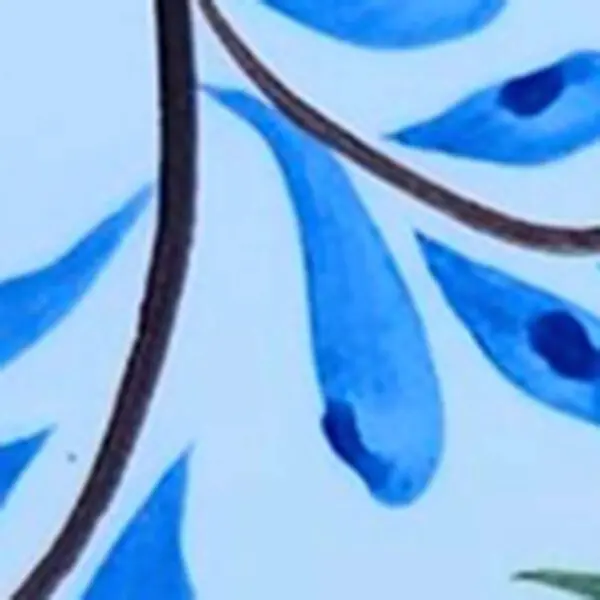 LES-OTTOMANS Ceramic Positano Lemons Plate - Blue