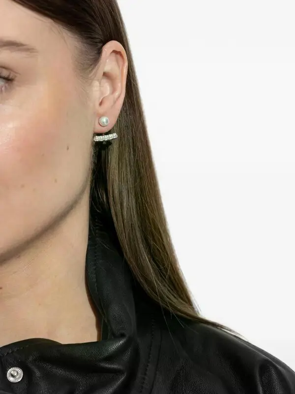 ALLSAINTS Nellie Pavé Earrings - Silver