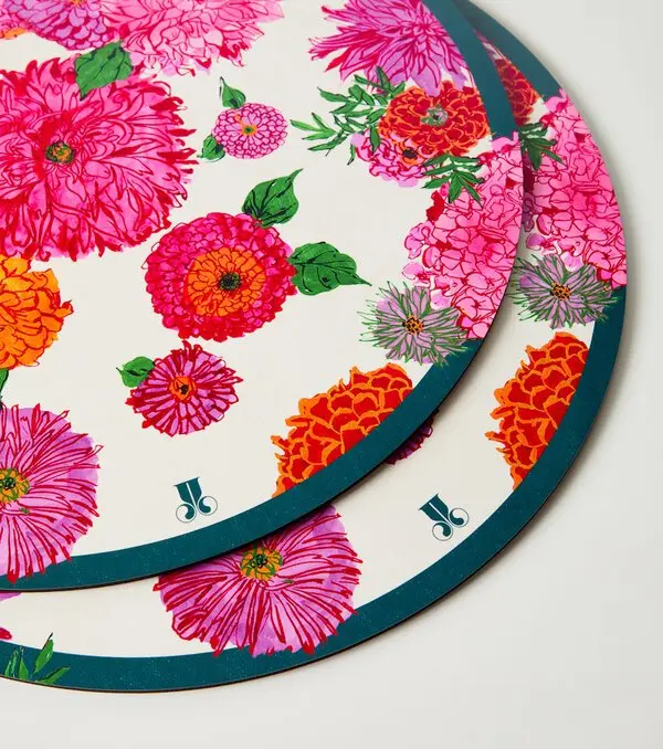 La DoubleJ Disk Set Of 2 Placemats - Multicoloured