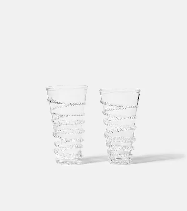 ALEXANDER KIRKEBY Set Of 2 Crystal Glasses - Transparent