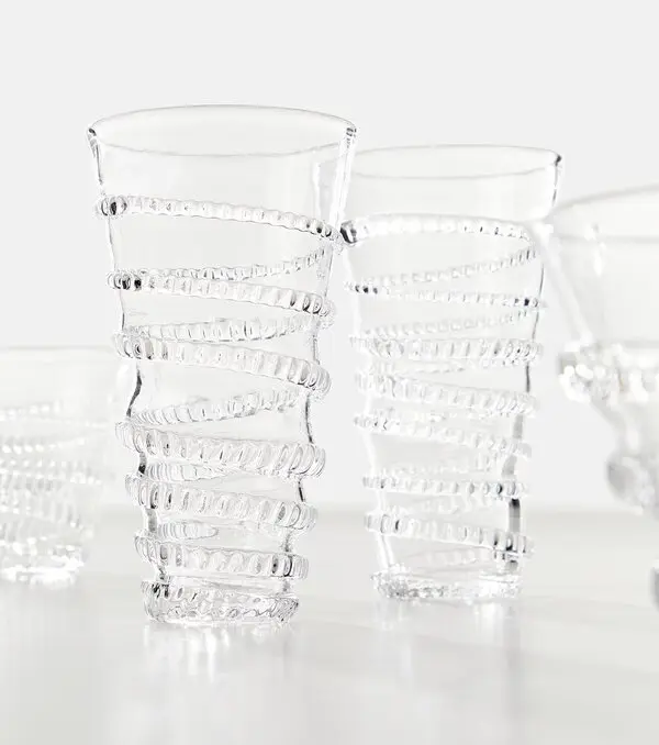 ALEXANDER KIRKEBY Set Of 2 Crystal Glasses