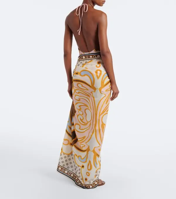 La DoubleJ Printed Cotton Beach Cover-up - Multicoloured