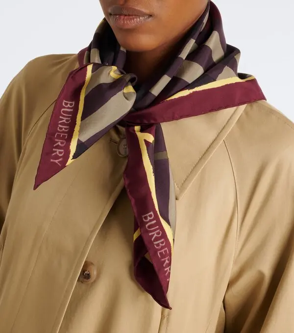 Burberry Check Silk Twill Scarf
