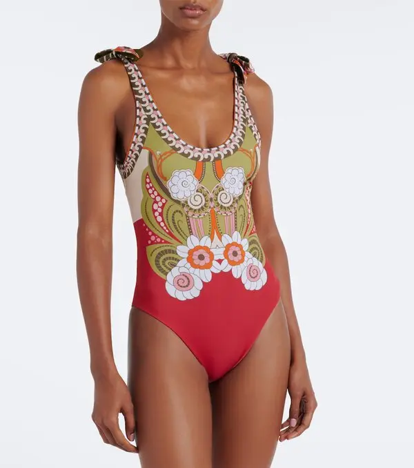 La DoubleJ Printed One-piece Swimsuit