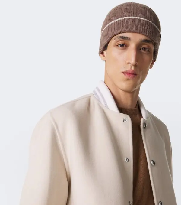 Eleventy Cable-knit Cashmere Beanie