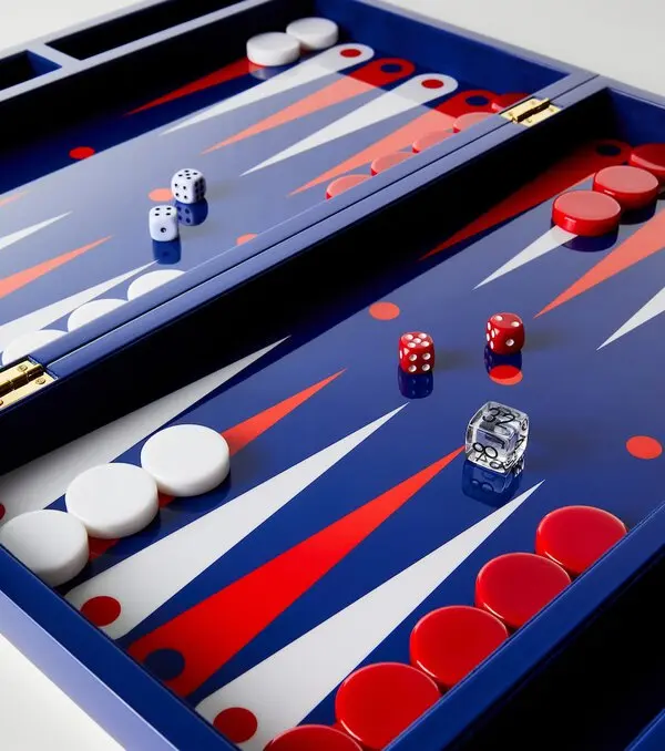Jonathan Adler Lacquered Backgammon Set - Blue
