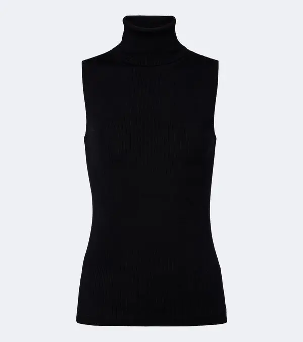 Jardin Des Orangers Ribbed Virgin Wool Turtleneck Top
