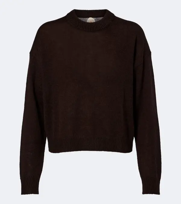 Jardin Des Orangers Virgin Wool And Cashmere Crewneck Sweater - Brown