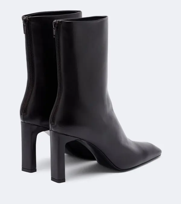 TOTEME Leather Ankle Boots - Brown
