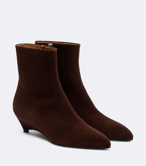 JIL SANDER Suede Ankle Boots - Brown