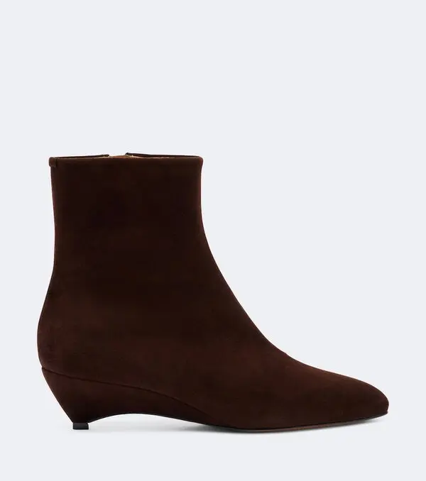 JIL SANDER Suede Ankle Boots - Brown
