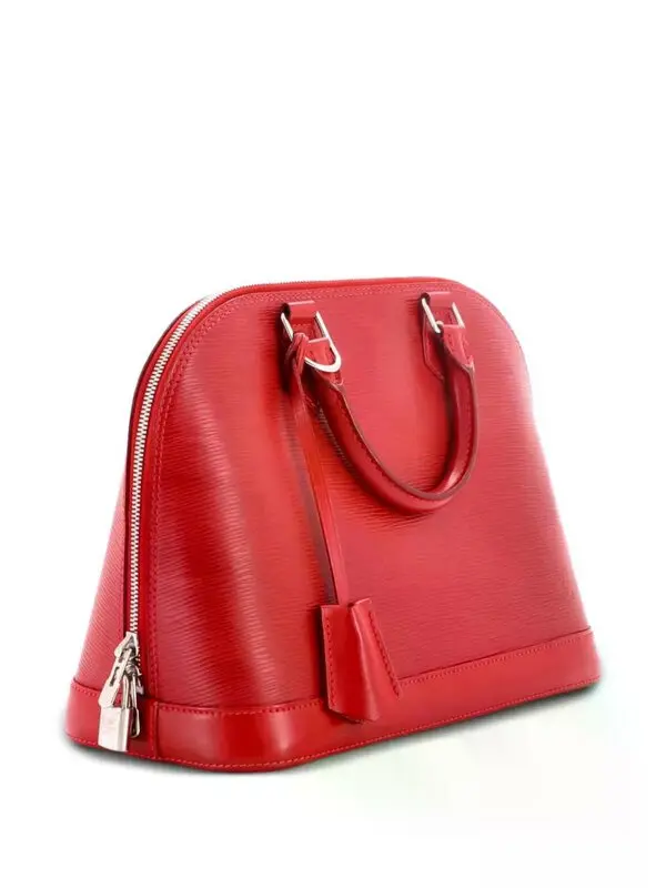 LOUIS VUITTON Alma Handbag Epi Leather Pm Satchel - Red