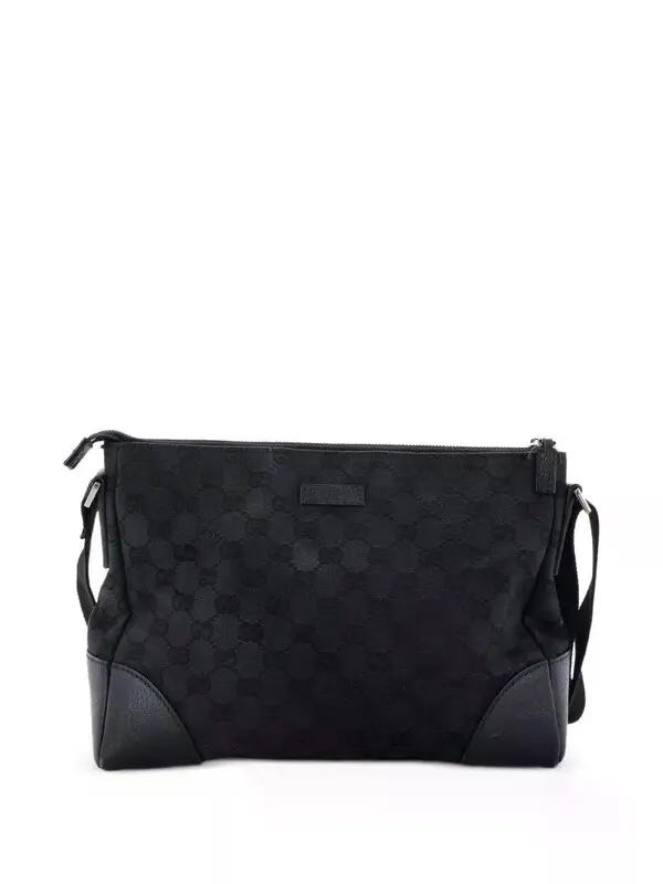 Gucci Gg Canvas Messenger Bag - Black