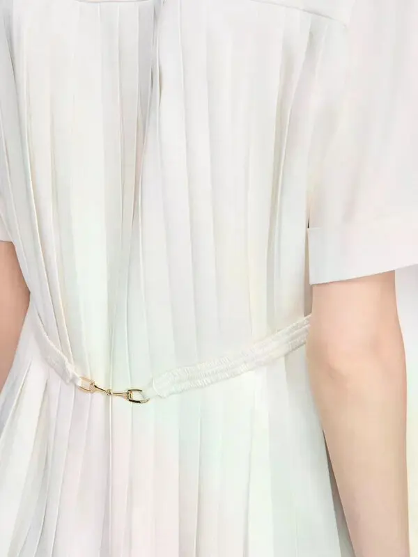 Sandro Oversized Shirt With Pleated Back