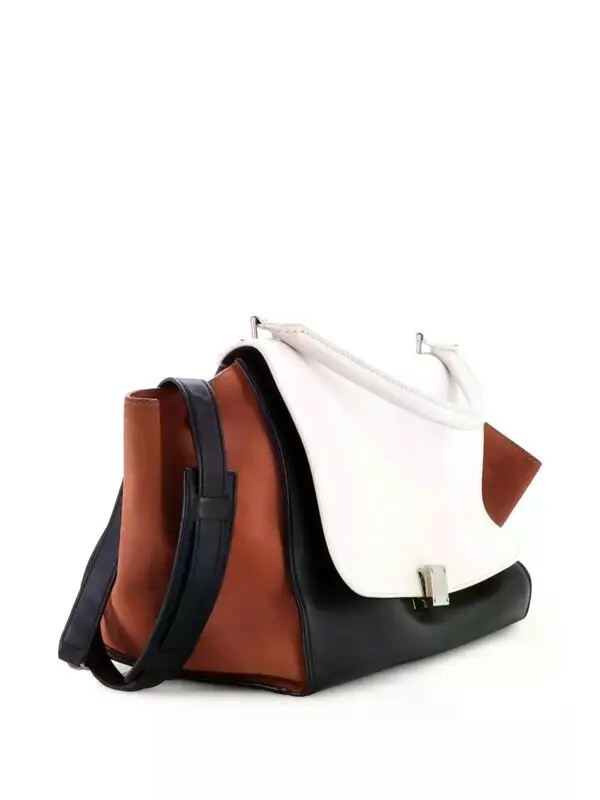 Celine Tricolor Trapeze Bag Medium Satchel - Multicolour