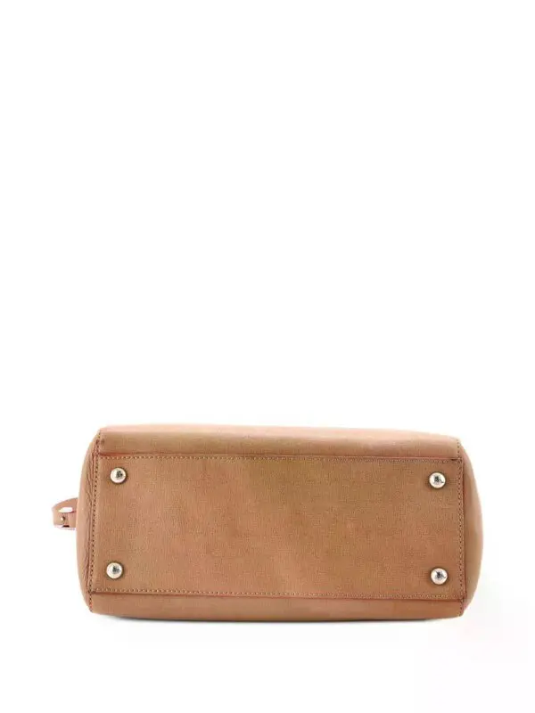 Fendi 2jours Leather Petite Satchel With Charm