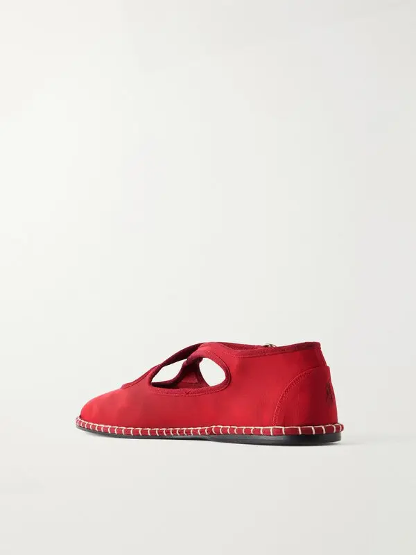 Polo Ralph Lauren Canvas Espadrilles With Embroidered Heel