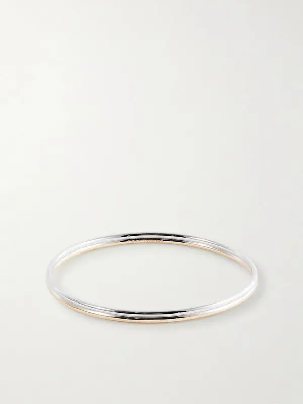 JENNIFER FISHER Thread Gold And Silver-tone Bangle
