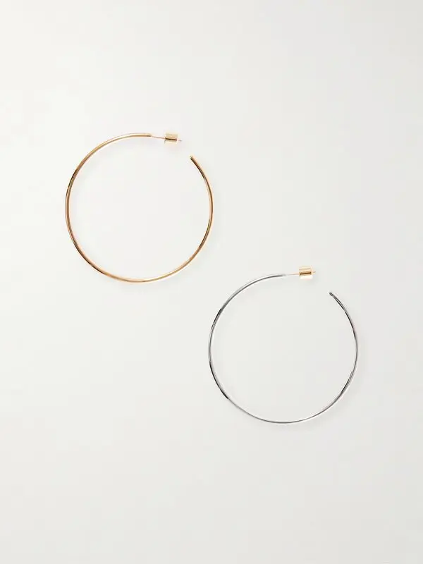 JENNIFER FISHER Thread Hoop Earrings - Multi