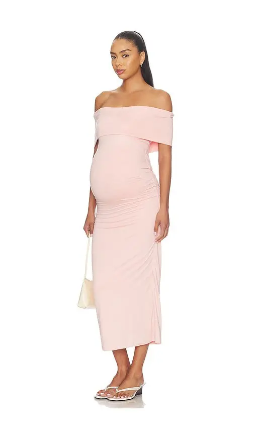 BUMPSUIT The Bianca Off-the-shoulder Maxi Dress - Pink