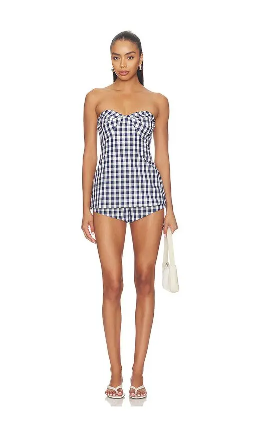 Amanda Uprichard Solinda Tunic - Navy