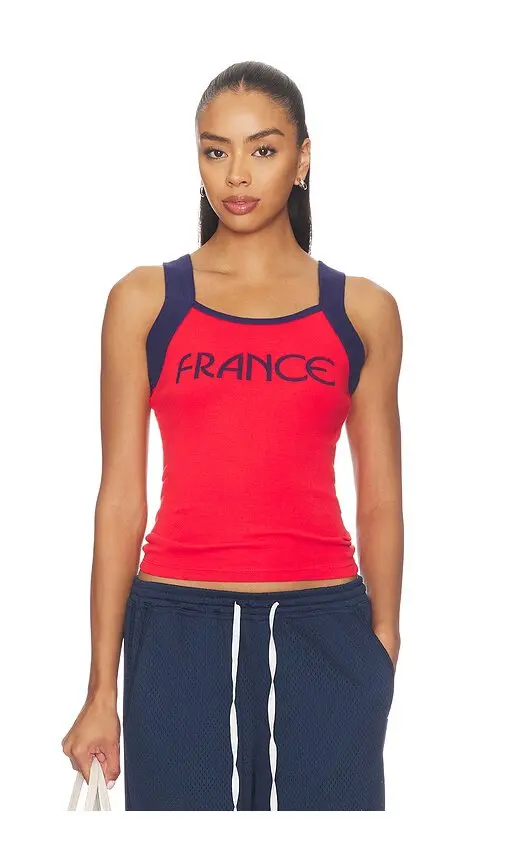 MADE SOME SPORTSWEAR France Tank Top - Red