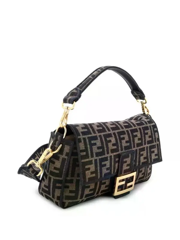 Fendi Baguette Nm Bag Zucca Canvas Shoulder Bag - Brown