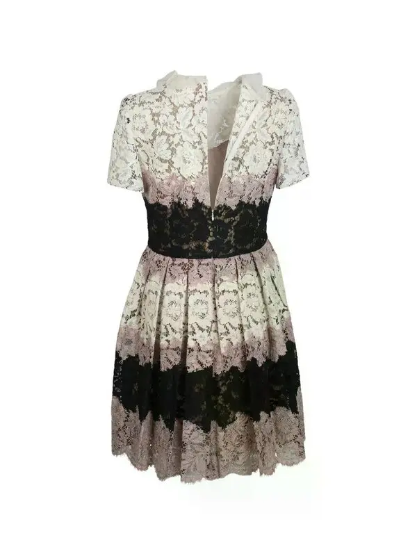 Valentino Garavani Lace Ruffle Mini Dress