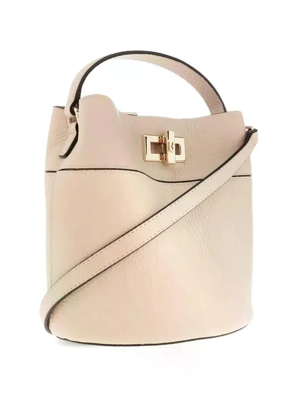 Furla Amelia Leather Bucket Bag - Neutrals
