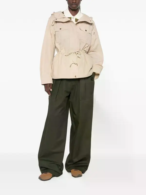 Moncler Serin Drawstring-waist Jacket - Neutrals