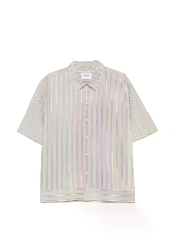 Nn07 Striped Short-sleeve Shirt