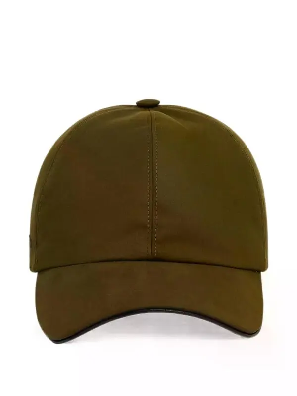 FERRAGAMO Baseball Cap With Tonal Signature - Green