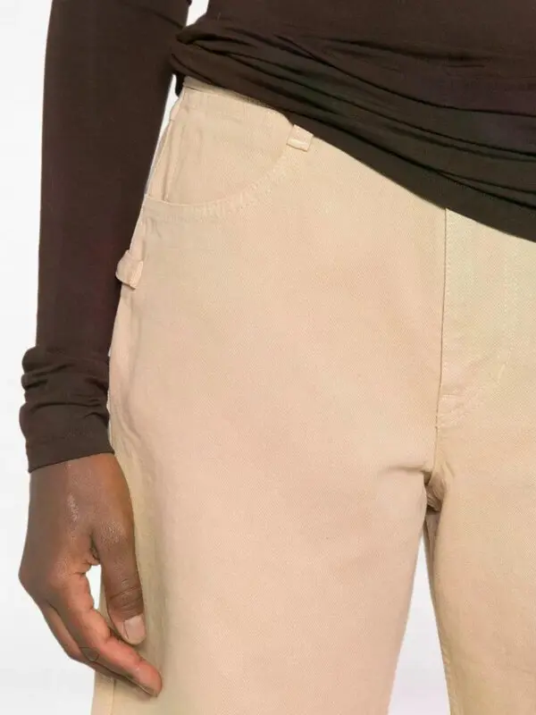 LEMAIRE Wide-leg Denim Culottes - Neutrals
