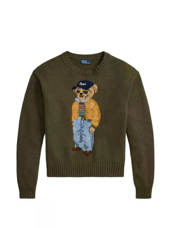 Polo Ralph Lauren Embroidered Cotton Crewneck Jumper