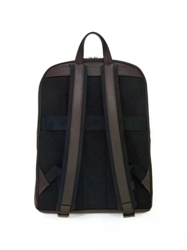 FERRAGAMO Monogram Embossed Calfskin Backpack