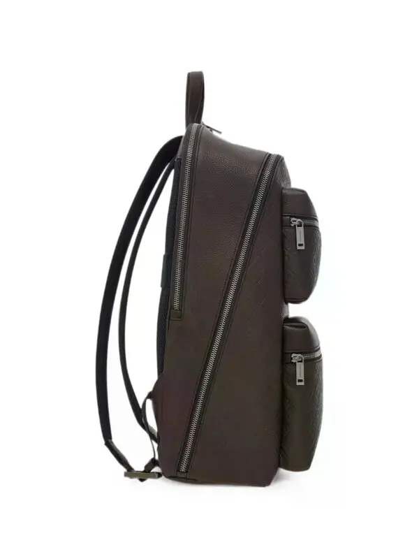 FERRAGAMO Monogram Embossed Calfskin Backpack