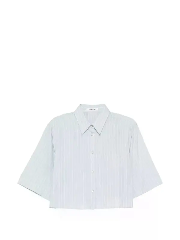 Helmut Lang Striped Cropped Shirt