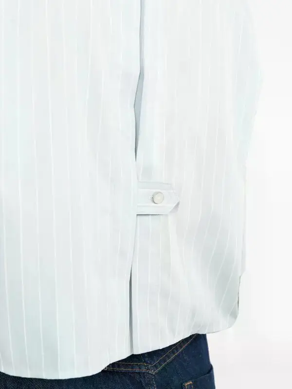 Helmut Lang Striped Cropped Shirt