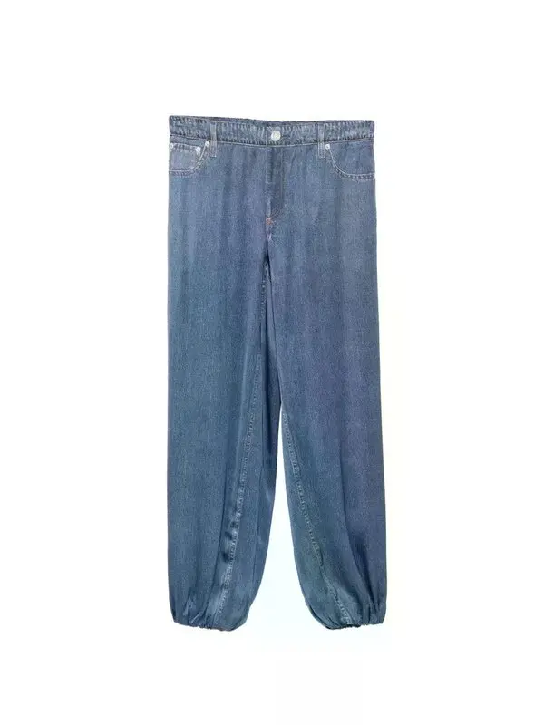 Rag & Bone Miramar Satin Bubble Trousers - Blue