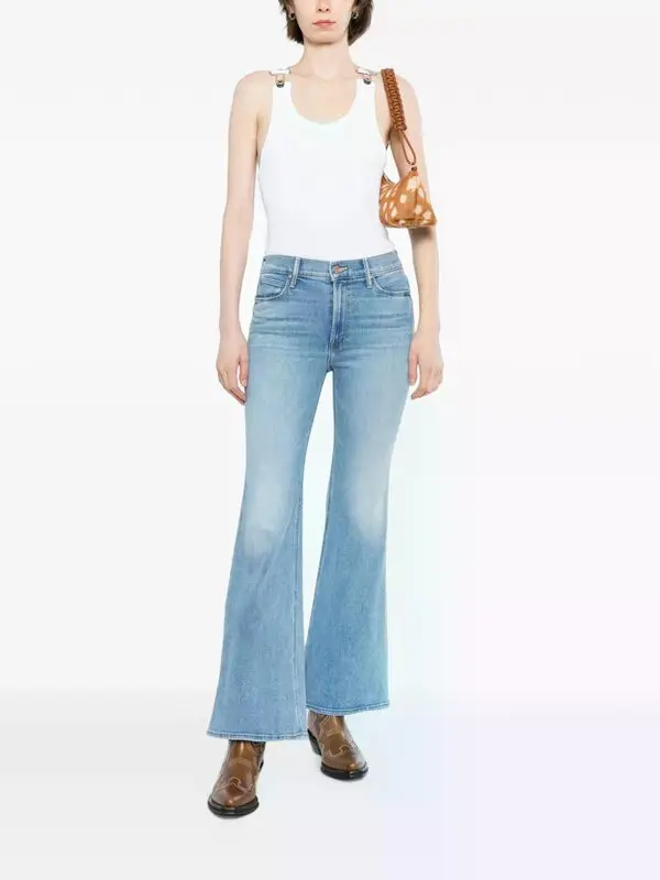 MOTHER Flared-leg Whiskered Jeans