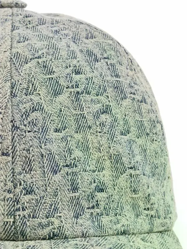 Emporio Armani Monogram Jacquard Baseball Cap - Blue