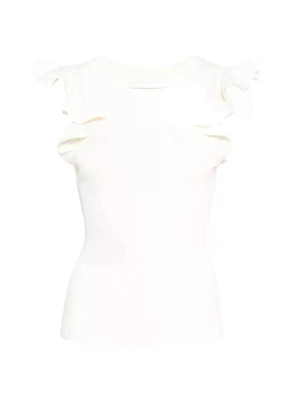 Zimmermann Aster Frill Racer Tank - Neutrals
